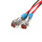 2pc Motorcycle 6mm Ultra Small LED Brake Running Tail Light Panel Pilot ...