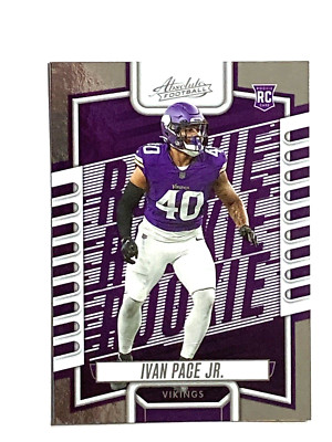 2023 Absolute Ivan Page Jr Rookie Card #144 Vikings | eBay