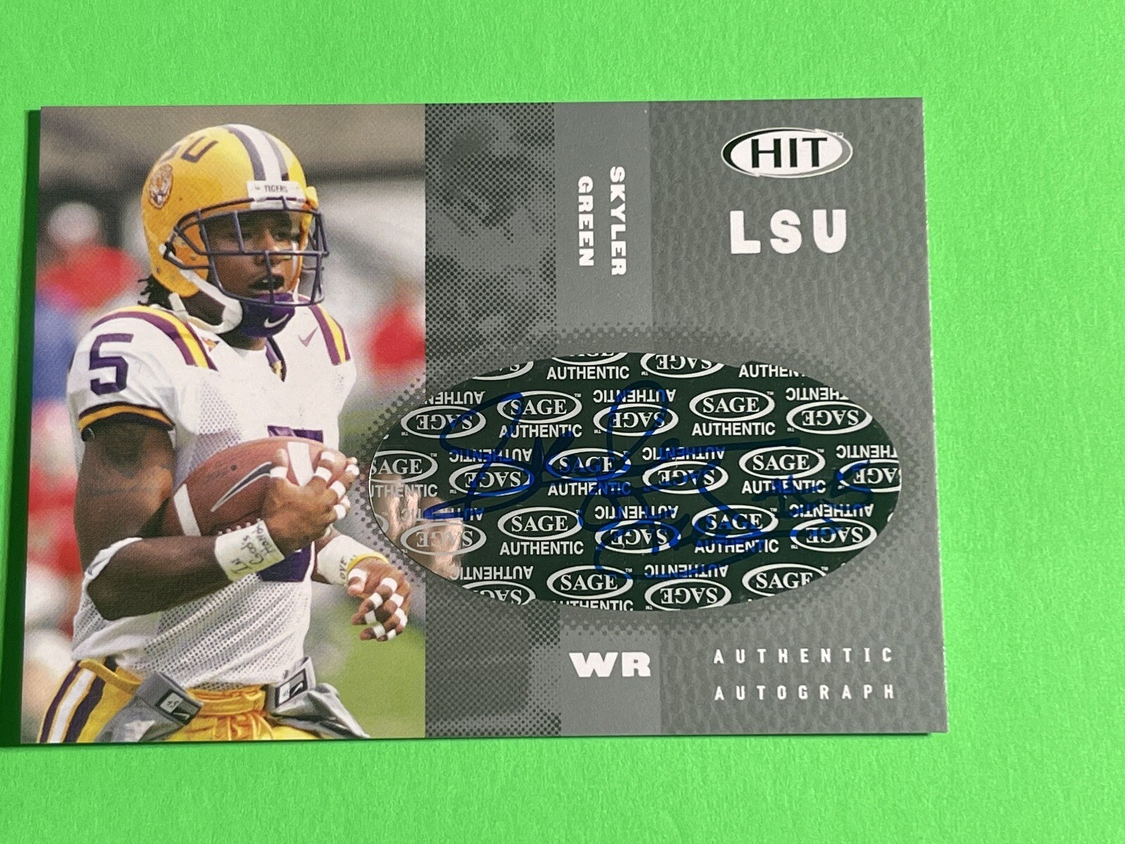 2006 SAGE HIT Skyler Green AUTOGRAPH Rookie Card LSU Tigers | eBay