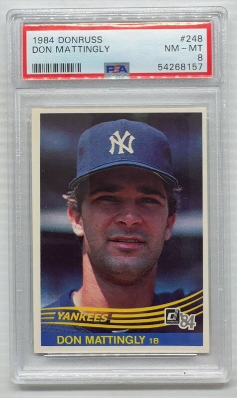 1984 Donruss Don Mattingly Rookie Card RC #248 PSA 8 NM-MT Yankees | eBay