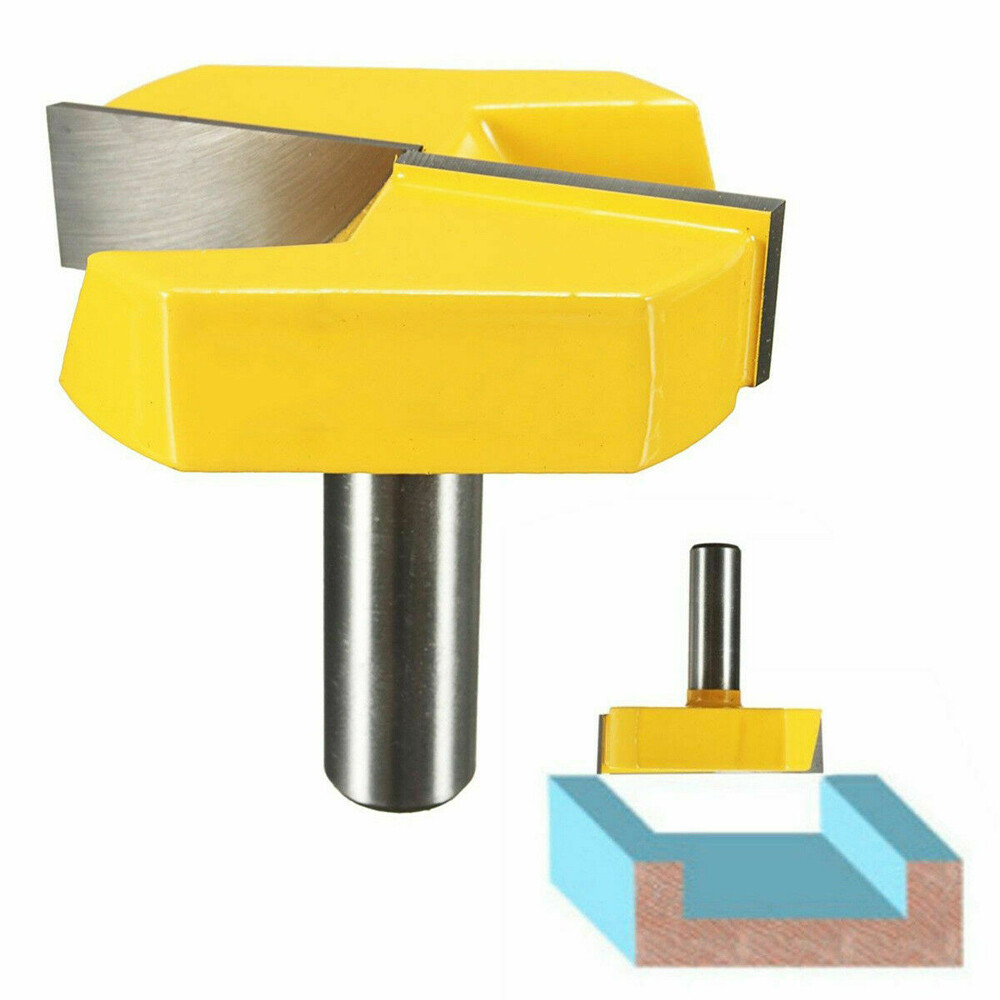 1/2" Shank 2-3/16" Dia Bottom Cleaning Router Bit Woodworking Milling ...