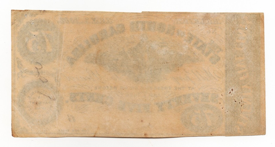Very Nice 1863 Obsolete North Carolina Fractional 75 Cent Note | eBay