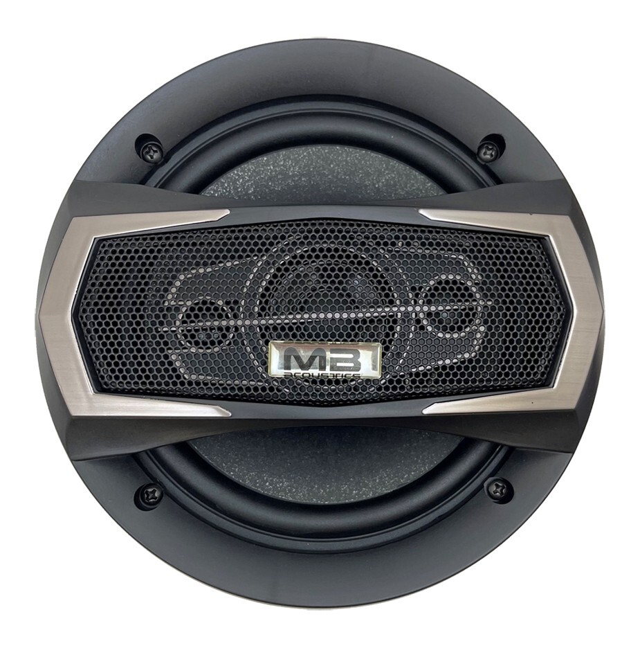 MB ACOUSTICS 6.5" Full Range 4-Way Coaxial Low Profile Car Speakers ...