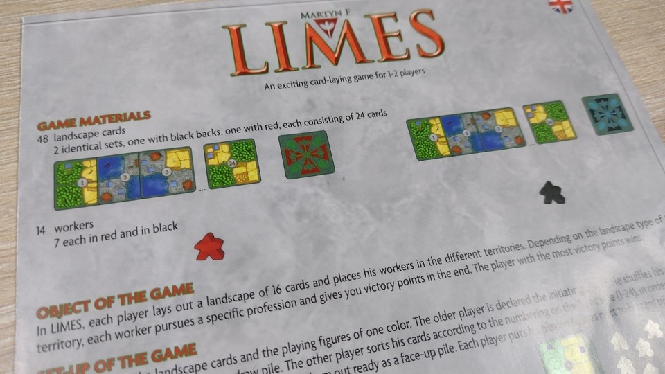Limes Board Game - Abacusspiele - German Box - Official English Rules ...