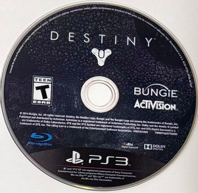 Destiny PS3 Sony PlayStation 3 - Disc Only 47875846555| eBay
