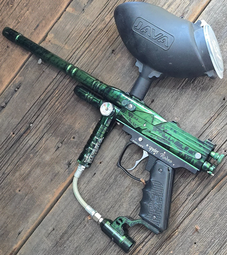 Spyder Rodeo Semi-Automatic Paintball Gun Paint Ball Marker w/ Hopper ...