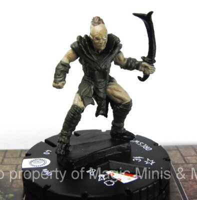 The Hobbit Unexpected Journey ~ ORC SWORDSMAN #003 HeroClix miniature ...