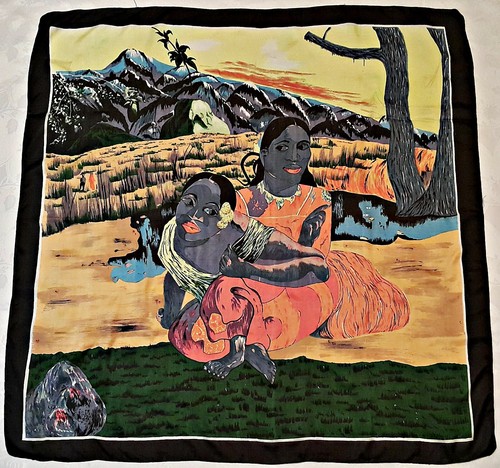 VINTAGE PAUL GAUGUIN NAFEA FAA IPOIPO WHEN WILL YOU MARRY THAI SILK 42 ...