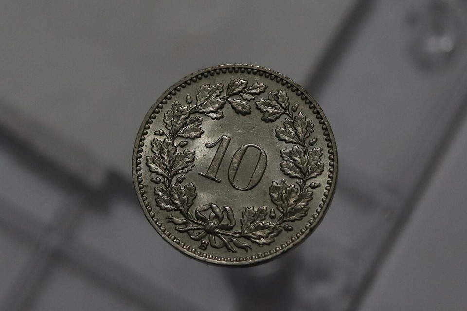 SWITZERLAND 10 RAPPEN 1958 HIGH GRADE B46 #3764 | eBay