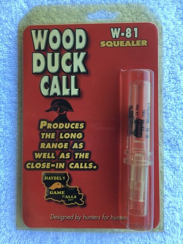 Haydel's Game Calls W-81 Wood Duck Squealer Clear Polymer Lightweight ...