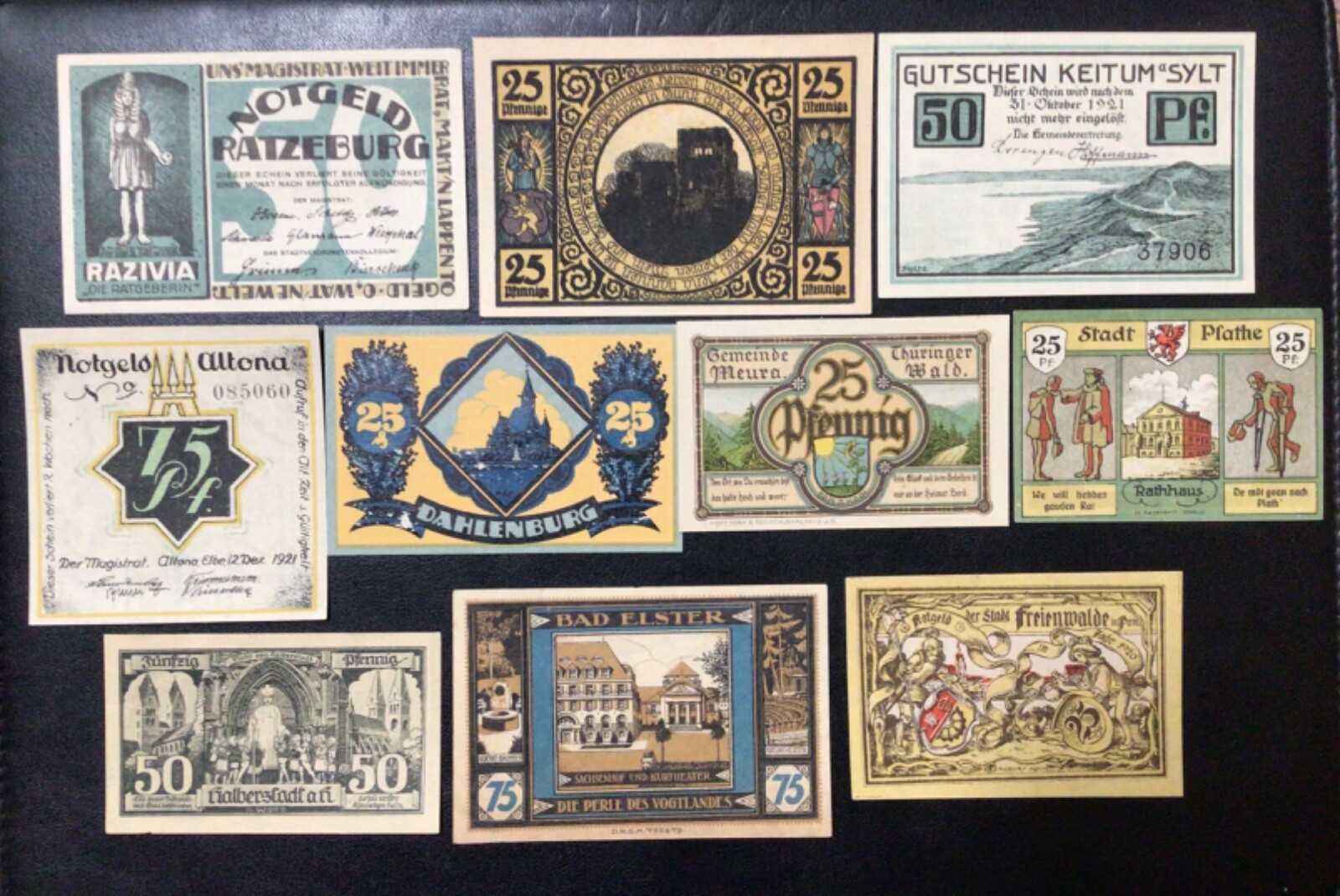 1920’s GERMANY PAPER MONEY - LOT OF 10 MIXED NOTEGELDS! | eBay