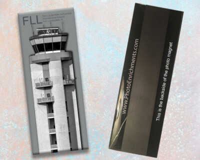 FLL Fort Lauderdale Int'l Airport Tower Handmade 2" x 5" Photo Magnet ...