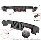 For 21-26 BMW G80 M3 G82 G83 M4 J Style Carbon Fiber Rear Diffuser W ...