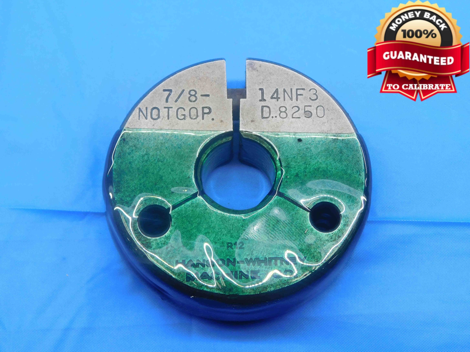 7/8 14 NF 3 THREAD RING GAGE .875 .8750 NO GO ONLY P.D. = .8250 UNF-3 ...