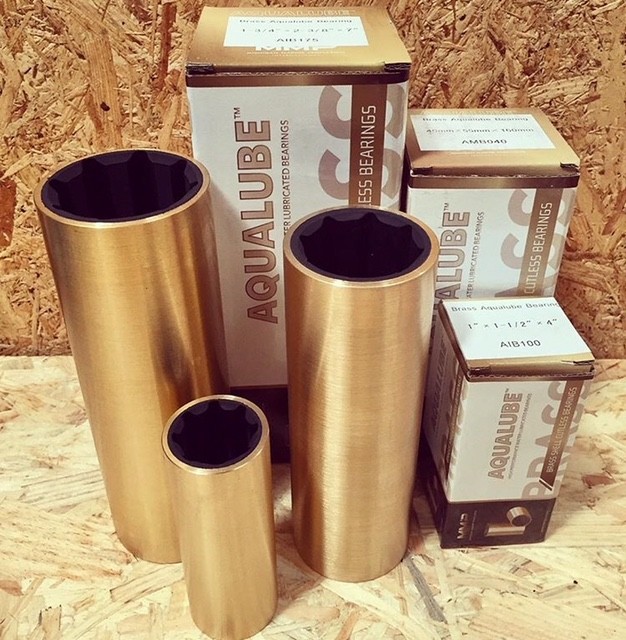 Marine Cutlass Bearing Phenolic Shell 30mm shaft 45mm housing Aqualube ...