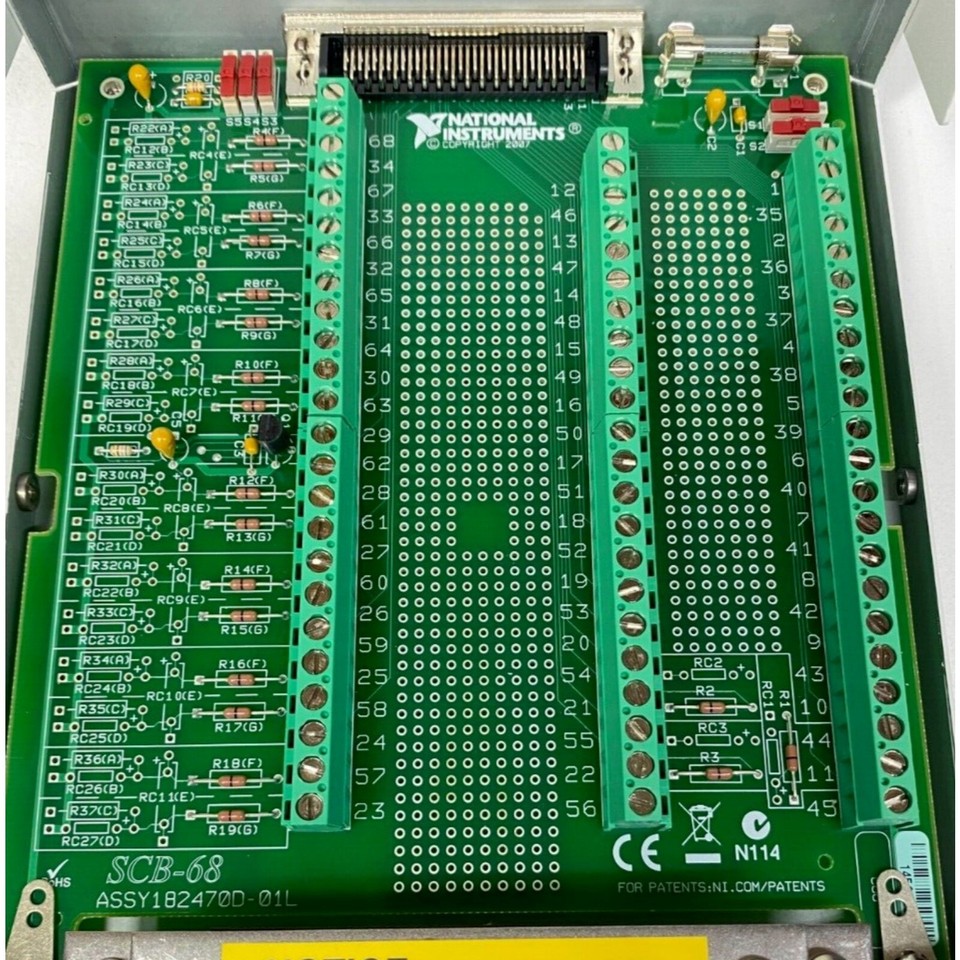 NEW National Instruments SCB68 SCB-68 Shielded I/O Connector Terminal ...