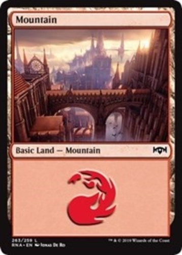 Mountain (263) Light Play, English Magic the Gathering MTG Ravnica Allegiance | eBay