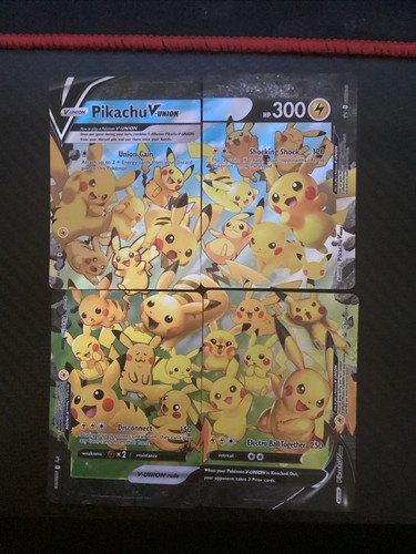 NEAR MINT Pikachu V-Union SWSH139-142 Pokemon Celebrations Promo 4 Card ...