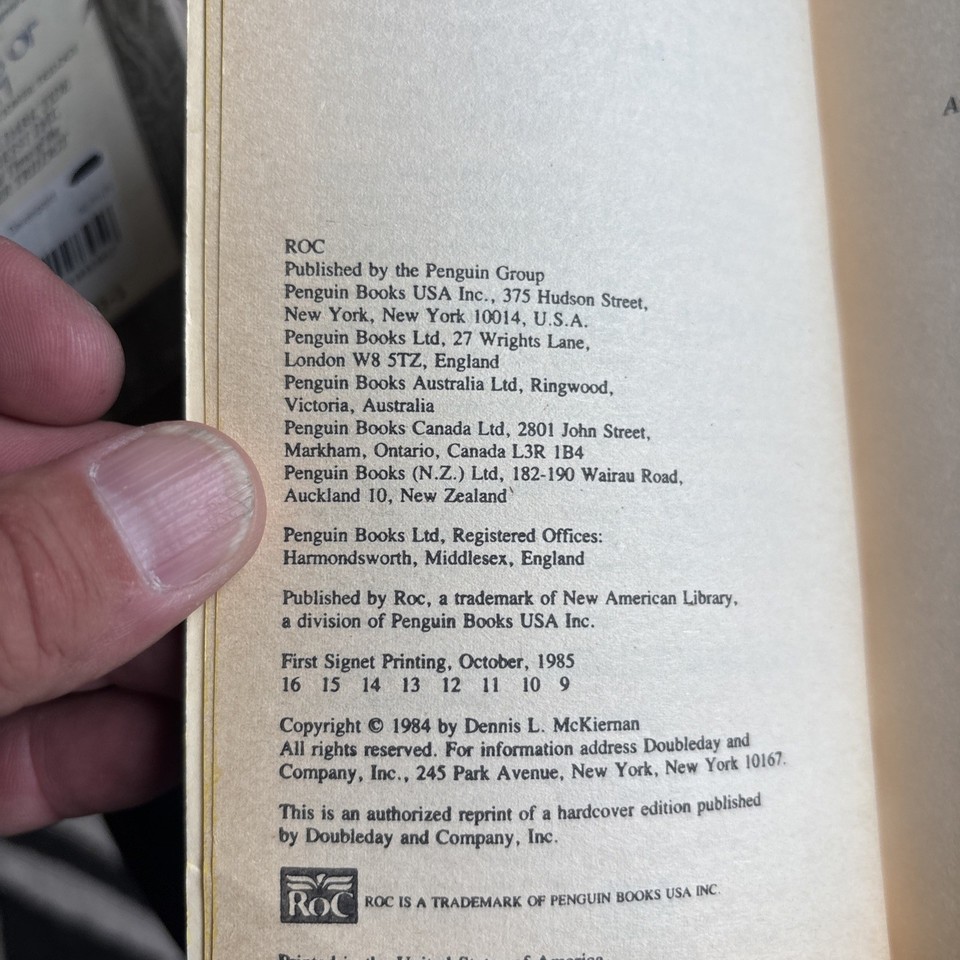 Dennis L. McKiernan The Iron Tower Trilogy. 1-3 All 1st Signet Printing ...