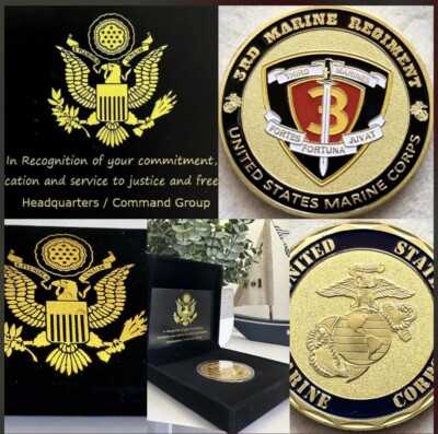 US MARINE CORPS - 3rd MARINE REGIMENT Challenge Coin USA | eBay