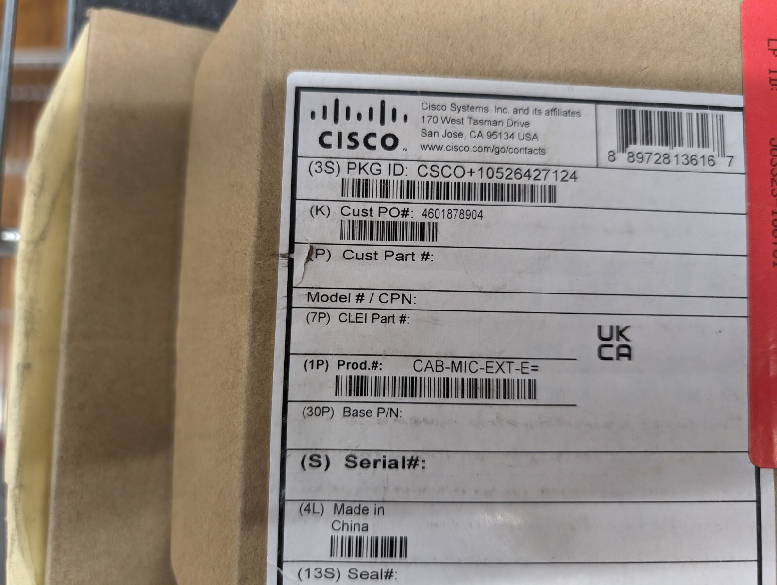 New, Cisco, CAB-MIC-EXT-E, Extension Cable for Table Mic w Euroblock | eBay