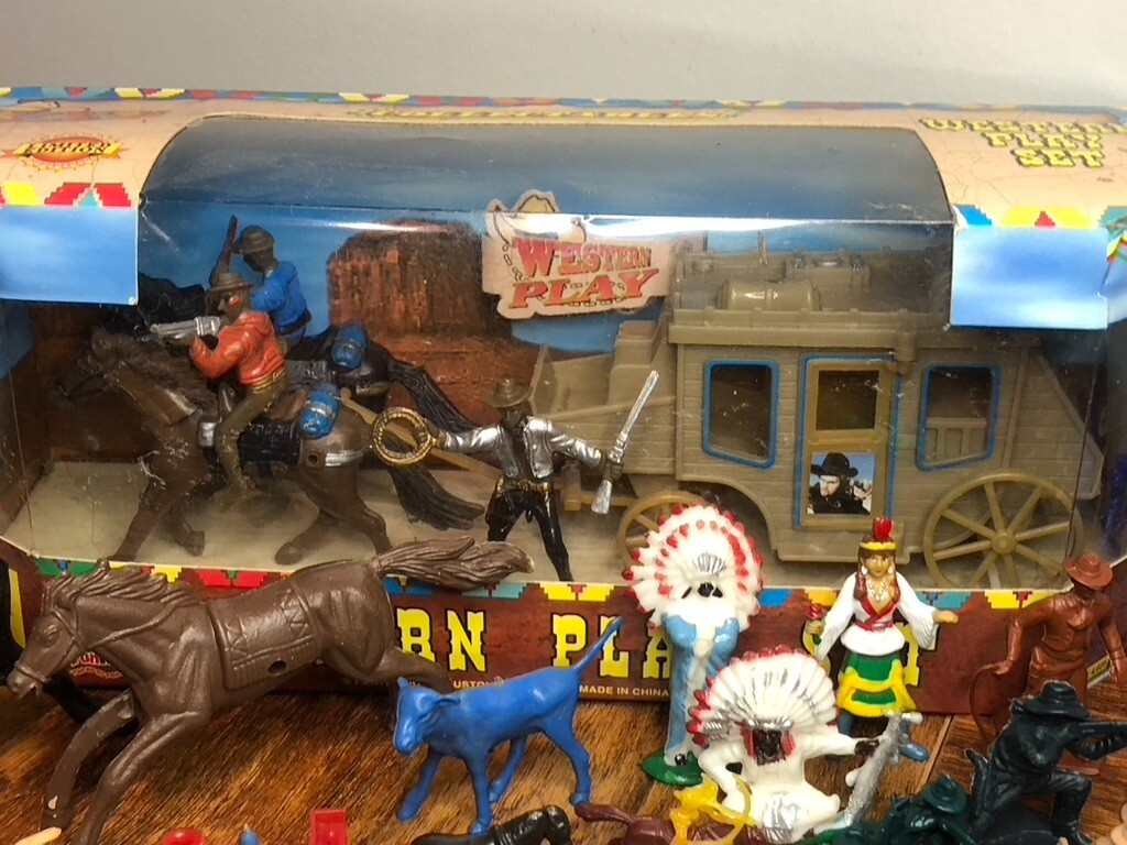 Vintage Western Cowboys, Indians, Vikings, Knights, & Ho Scale Figure ...
