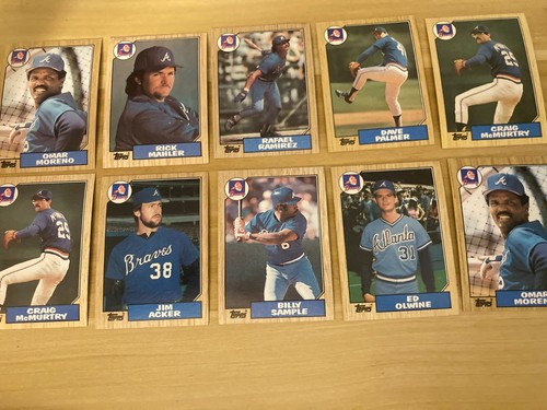 1987 Topps Baseball Cards: 10 Atlanta Braves cards | eBay