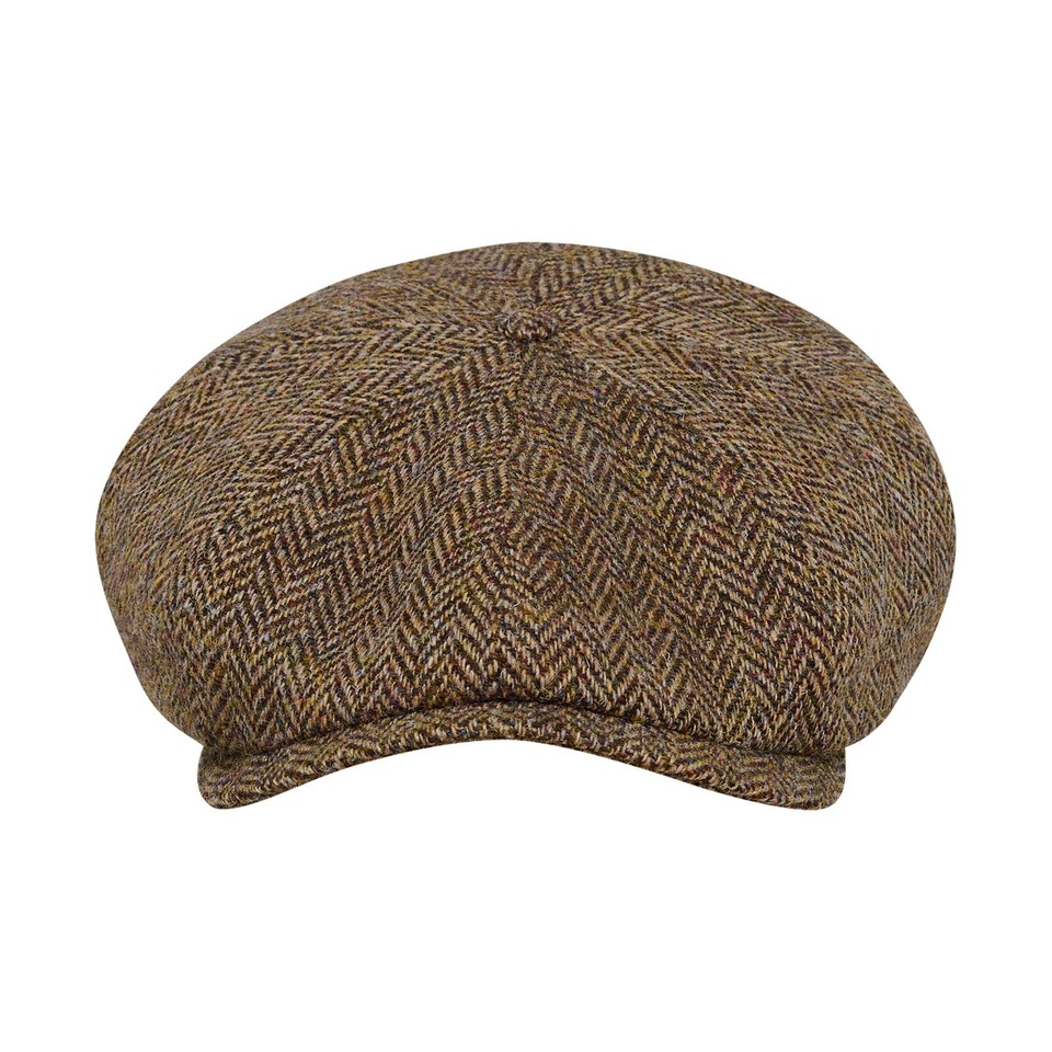 SHELBY HarrisTweed Newsboy Cap Wool Vintage Gatsby Baker Boy Handmade ...