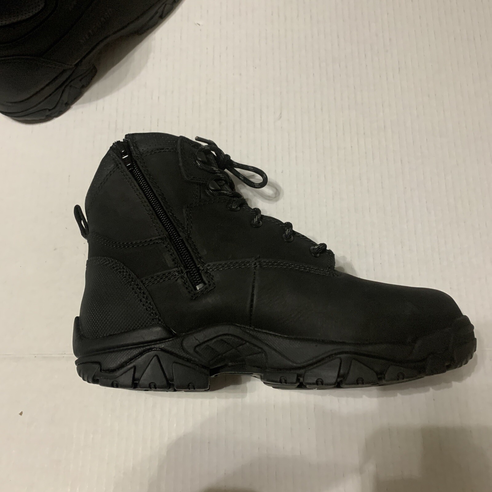 Men’s Hytest Apex Composite Toe Metguard Zip 6” Black Work Boots 8 ...