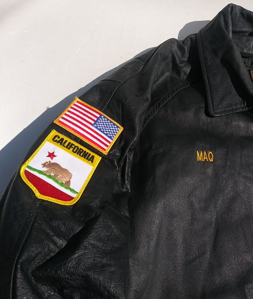 Giovanni Verucci Leather Jacket POW MIA You Are Not Forgotten & USA ...
