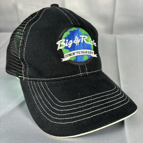 Big N Rich Hat Cap Trucker Strapback Black Embroidered The World Is ...