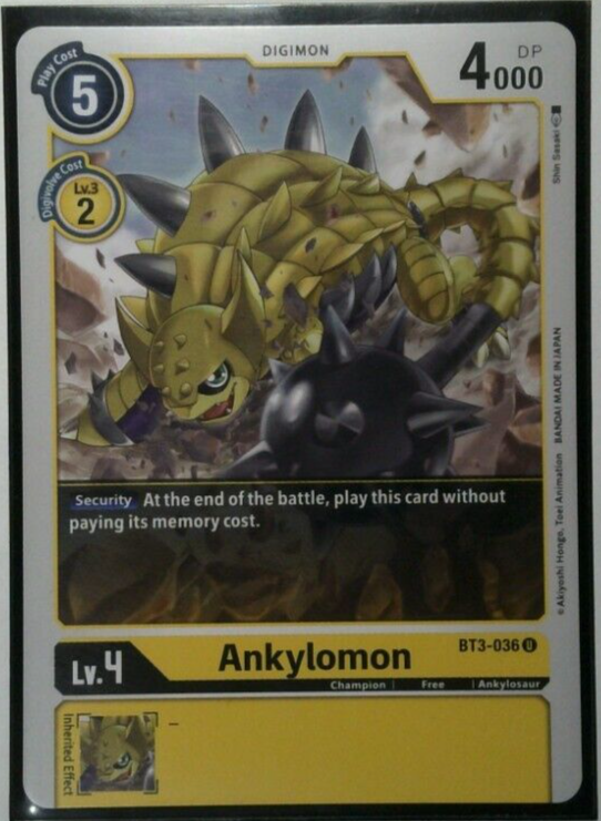 Digimon CCG - Ankylomon *BT3-036* | eBay