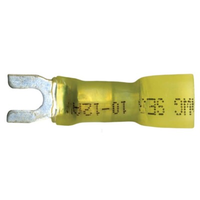 Heat Shrink Crimp & Solder Spade Terminal 12-10 Gauge #6 Stud - USA ...