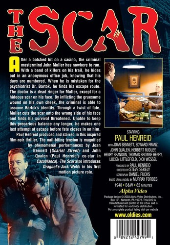 The Scar (DVD) Charles Arnt Joan Bennett Ray Bennett Robert Bice Henry ...