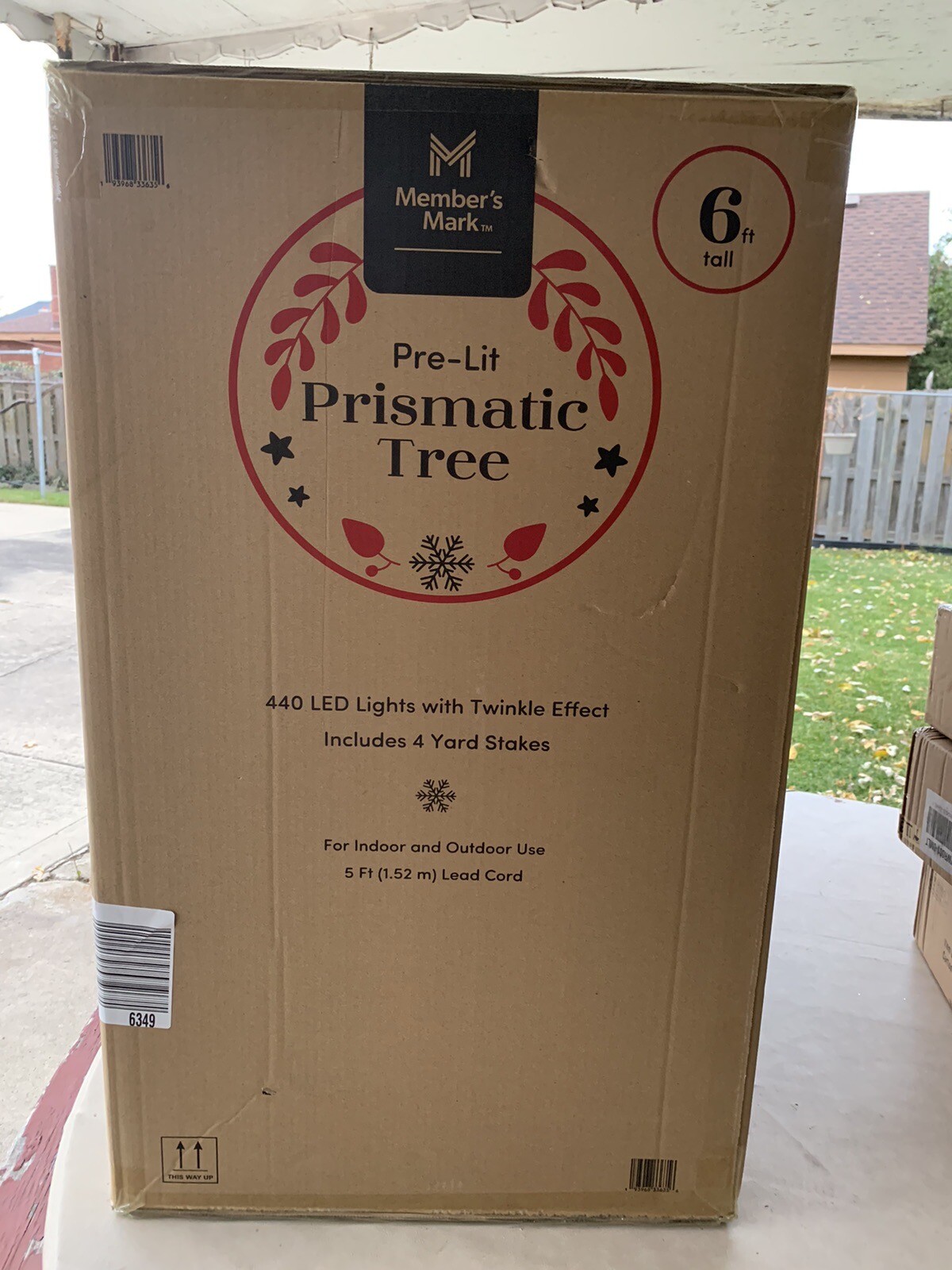 Member's Mark 6 ft Pre-Lighted Prismatic Tree - 67-154 for sale online ...