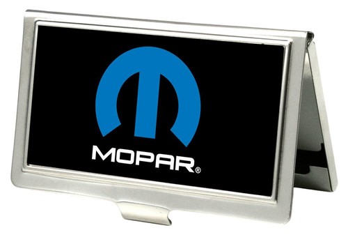 Buckle-Down Business Card Holder - MOPAR Logo Black/Blue/White - Small ...