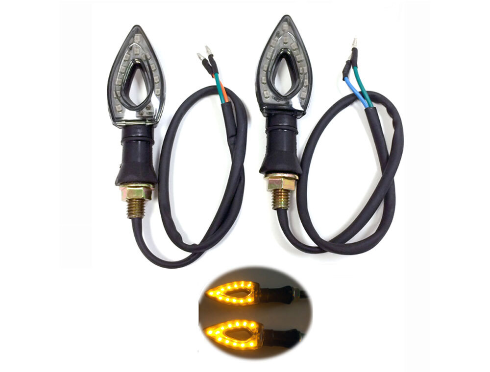 Turn Signal Set, LED - Universal Fit. BLACK | eBay