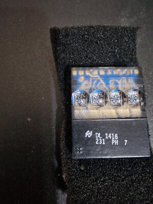 National Semiconductor DL 1416 4-Alphanumeric DIP-16 Bubble LED display ...