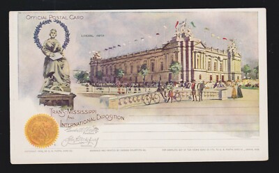 US 1898 Trans-Mississippi Exposition Official Postal Card Liberal Art ...