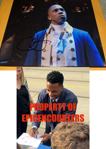 MR. LESLIE ODOM JR SIGNED AARON BURR "HAMILTON" 8X10 PHOTO W/PROOF +COA ...