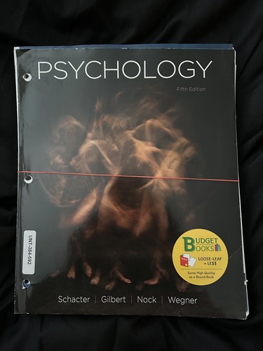 Psychology by Daniel T. Gilbert, Daniel L. Schacter, Matthew K. Nock ...
