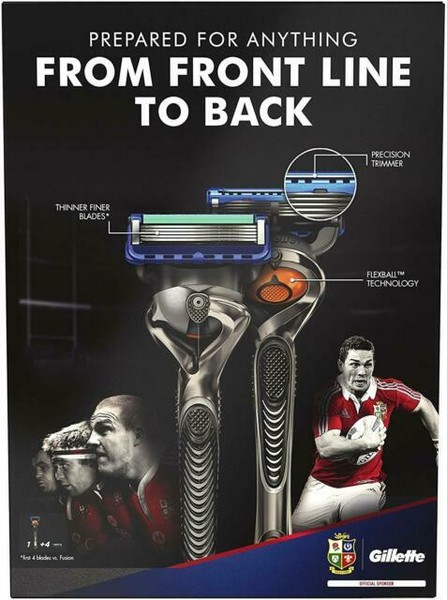 Gillette Fusion ProGlide Limited Edition Lions Razor with 4 Blades for ...