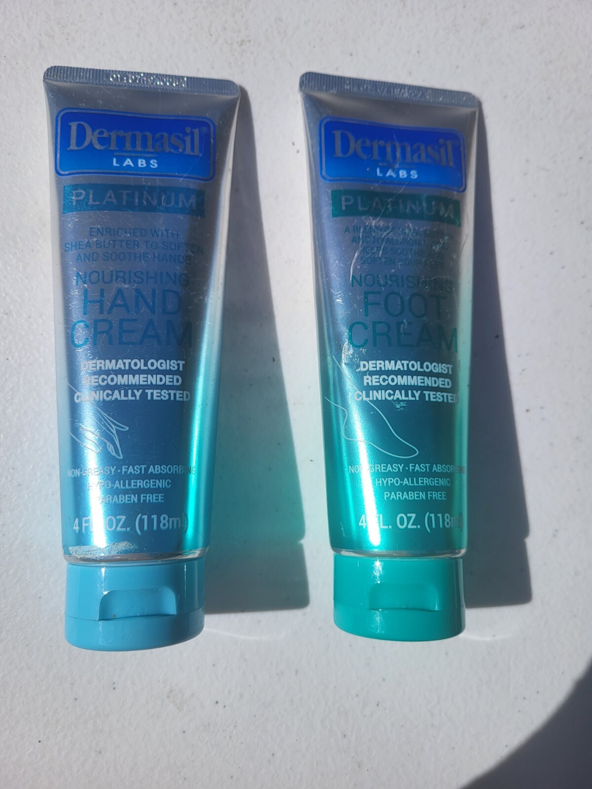 Dermasil Labs Platinum Series Foot & Hand Cream Duo - Intensive ...