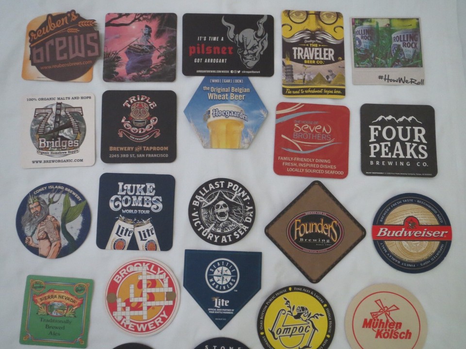 105 Craft Beer Coasters Huge Lot Of Brand New Beer Brew Pub Brewery ...