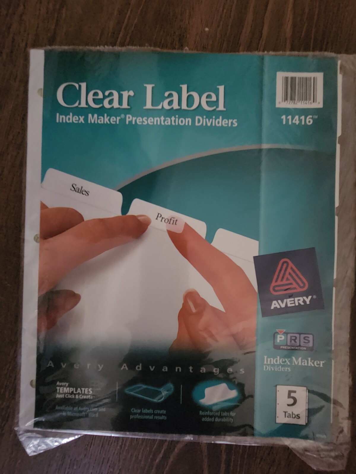 Avery Clear Label Dividers 11416 A-Z Tabs 11306 Big Tab Insertable ...