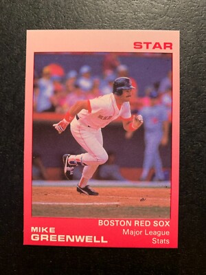 Mike Greenwell 1988 STAR COMPANY Major League Stat Card #3 of 11 BOSTON ...