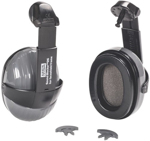 MSA Sound Blocker 26 Earmuff for Faceshield Frame Hearing Protection ...