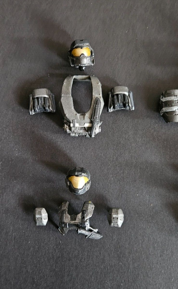 Halo Reach Grenadier Air Assault JFO Scout Eva Steel Armor Pack Action ...