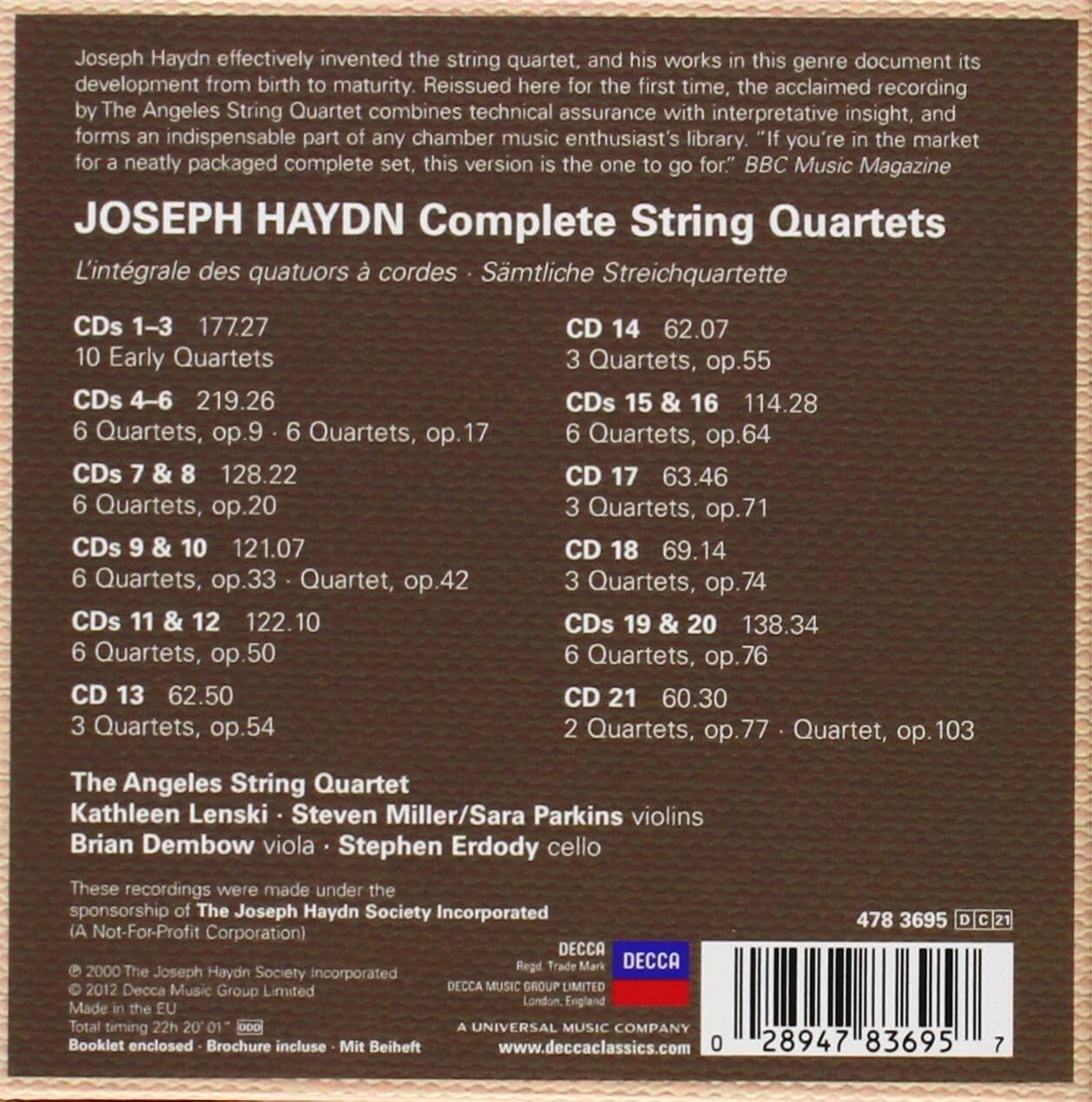 Haydn%3A+Complete+String+Quartets+%282012%29 for sale online | eBay