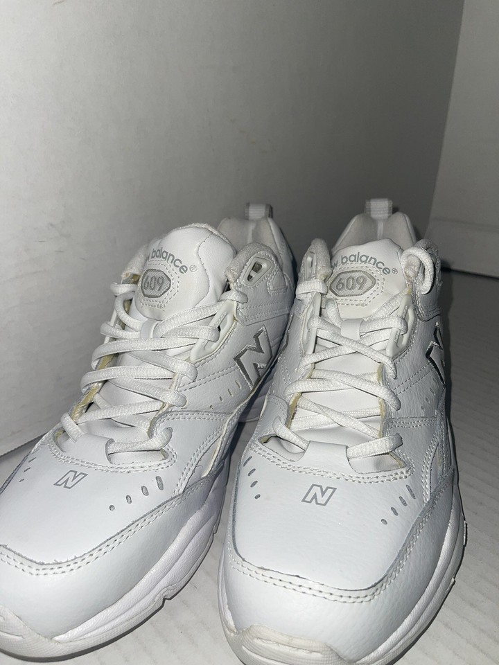 NEW BALANCE Men's 609 MX609AW SNEAKERS BRAND NEW SIZE 7.5 WHITE ON ...